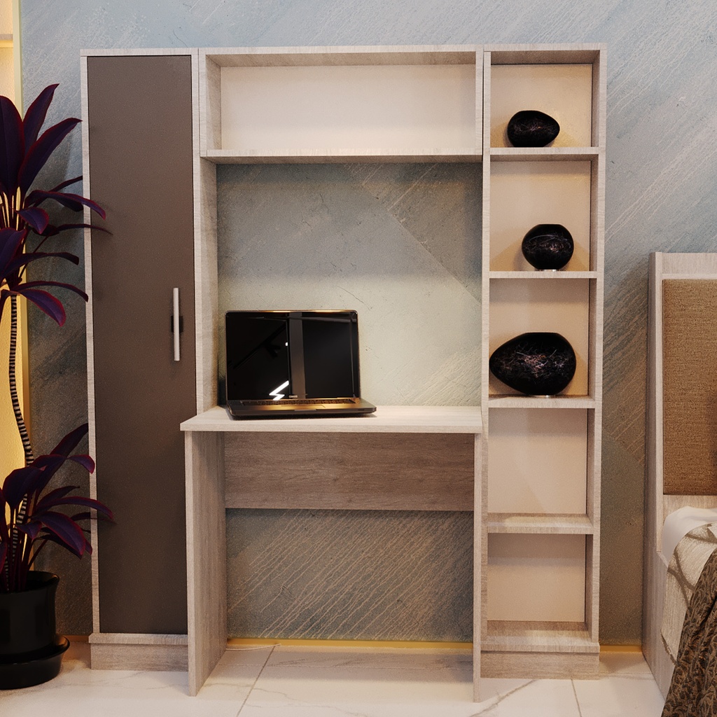 مكتب ومكتبة KEPLER – تصميم شبابي عملي وعصري | Shahwan Furniture